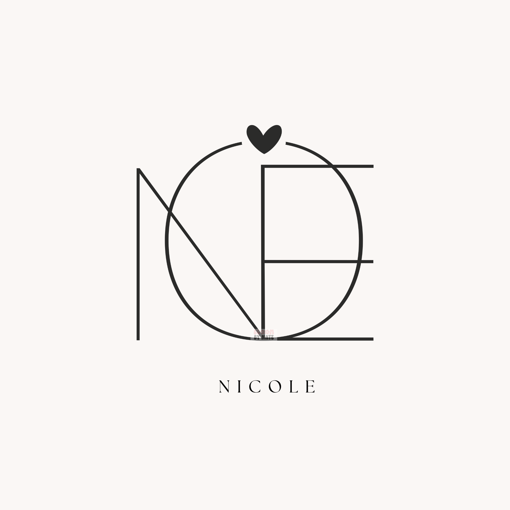 Custom Name with Heart – Bloom By Natz